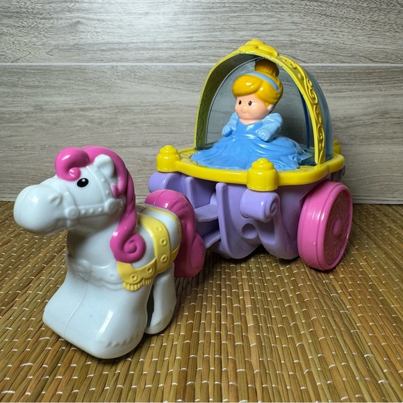 Fisher-Price | Toys | Fisher Price Little People Cinderella Carriage With Klip Klop Horse | Poshmark